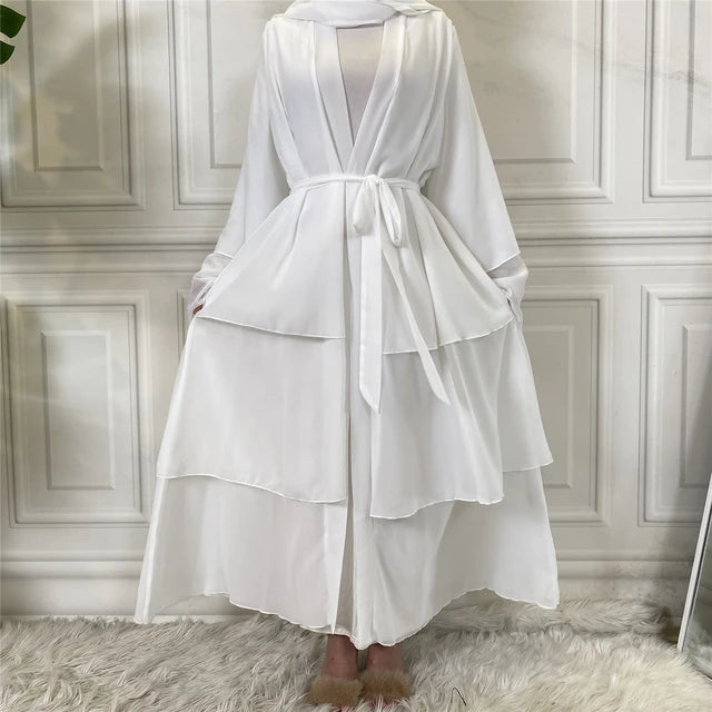 Elegant Chiffon Layered Kimono – Mystic Modesty