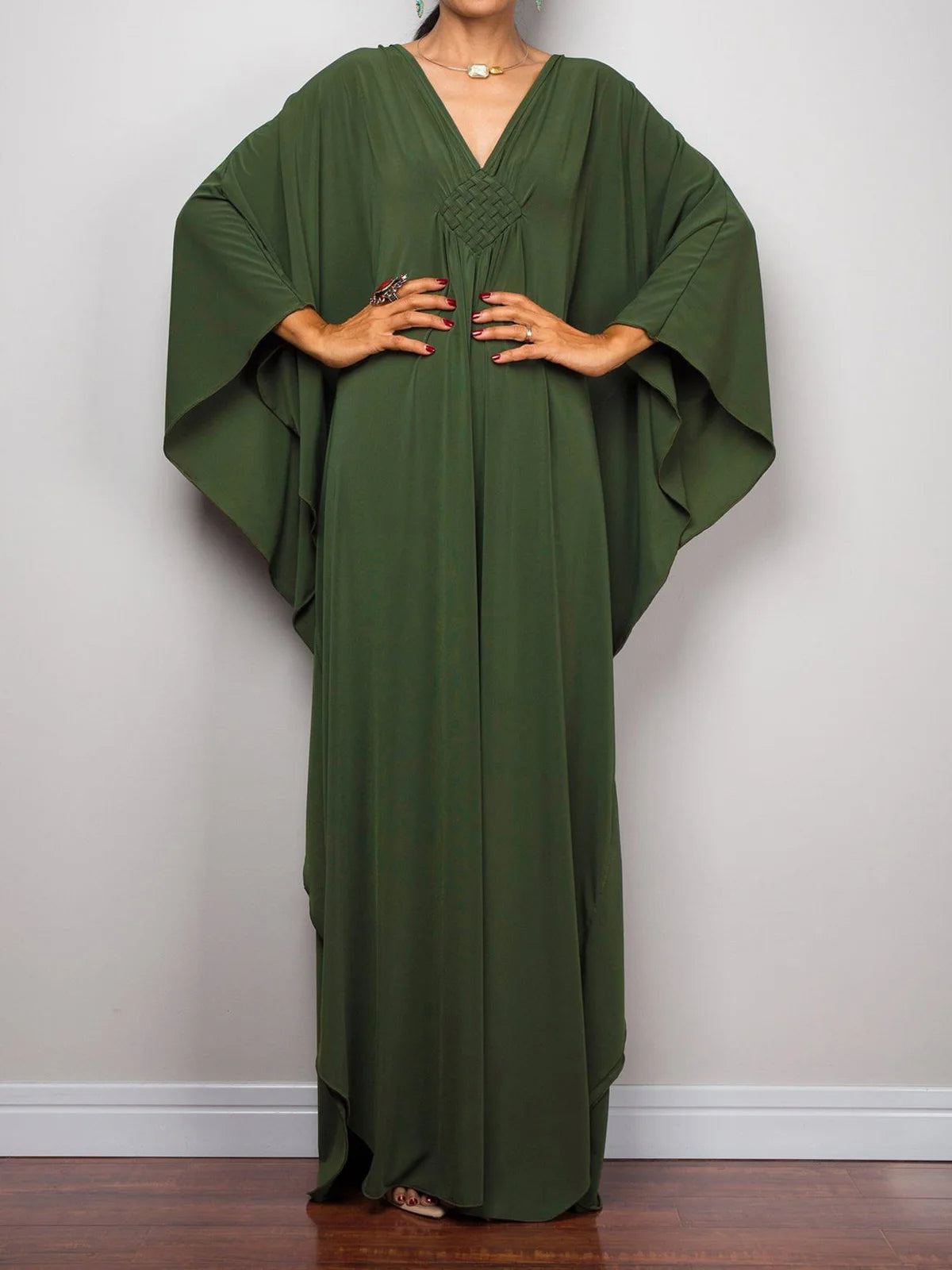 Cotton Bat-Sleeve Dress – Mystic Modesty