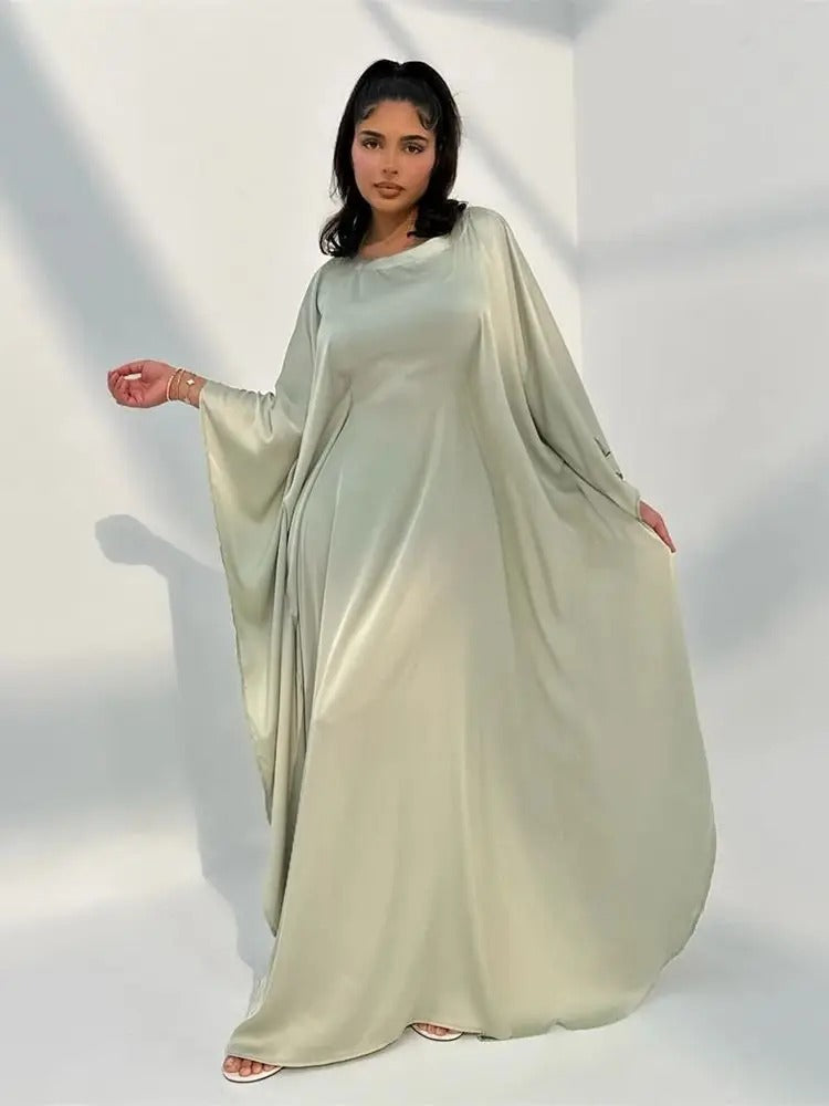 Modest Satin Butterfly Dress – Mystic Modesty